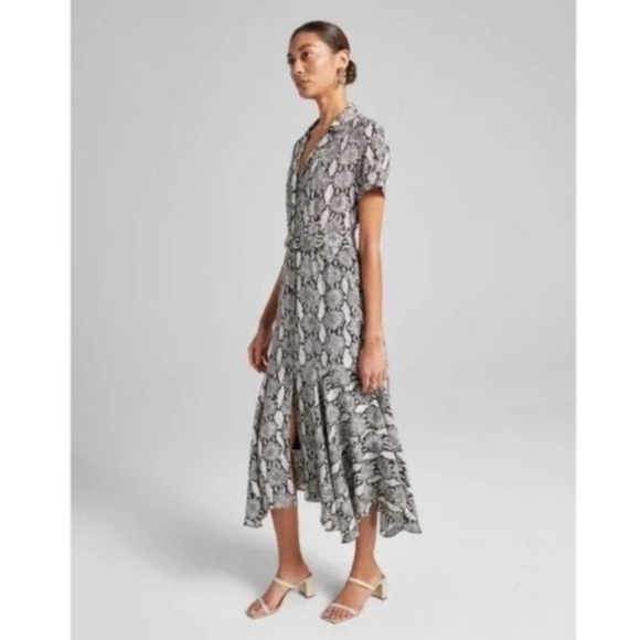 A.L.C. | Dresses | Alc Elegant Black And Gray Snake Print Dress | Poshmark